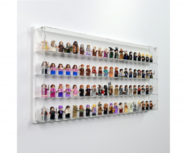 Acrylic Displays for your Lego Models-80 LEGO Minifigures Wall Display Case
