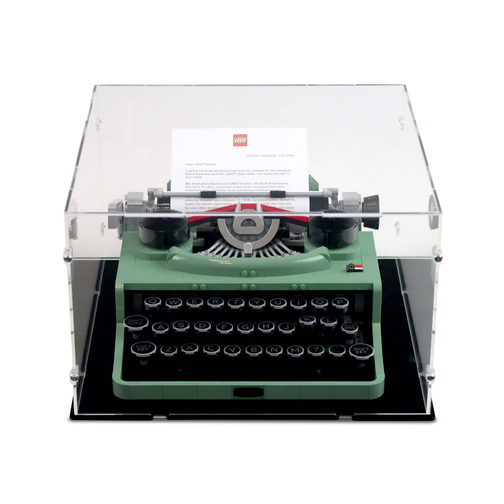 Acrylic Displays for your Lego Models-Lego 21327 Typewriter