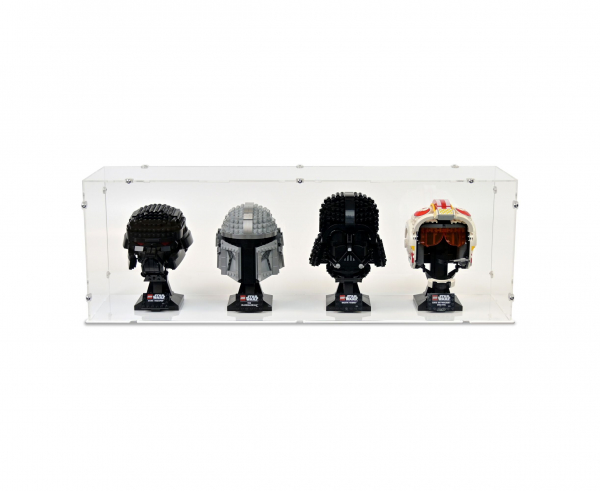 Premiumtoystore - Lego Displays - 4x Star Wars Helmets Display Case Lego